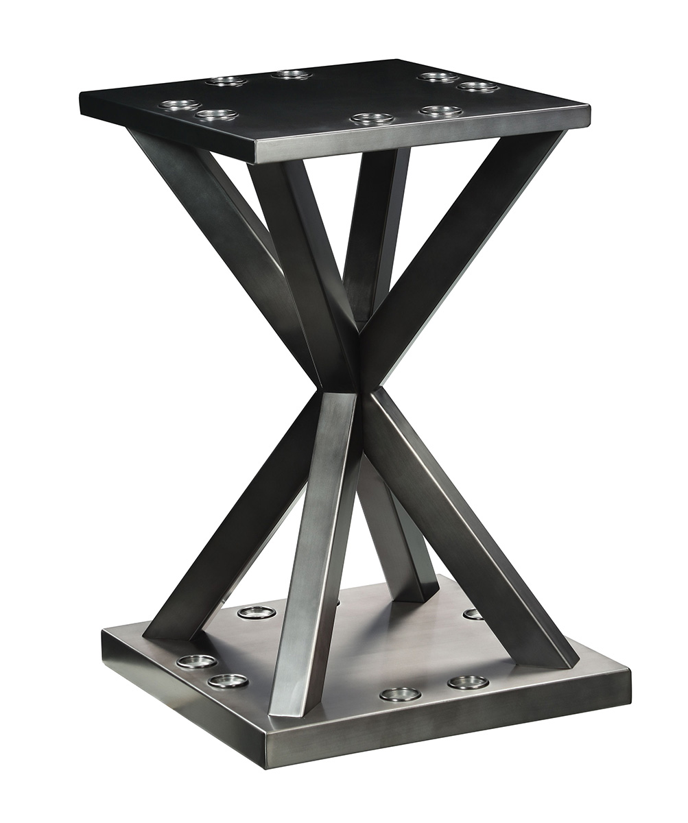 Plank & Hide Steel Square Floor Cue Rack